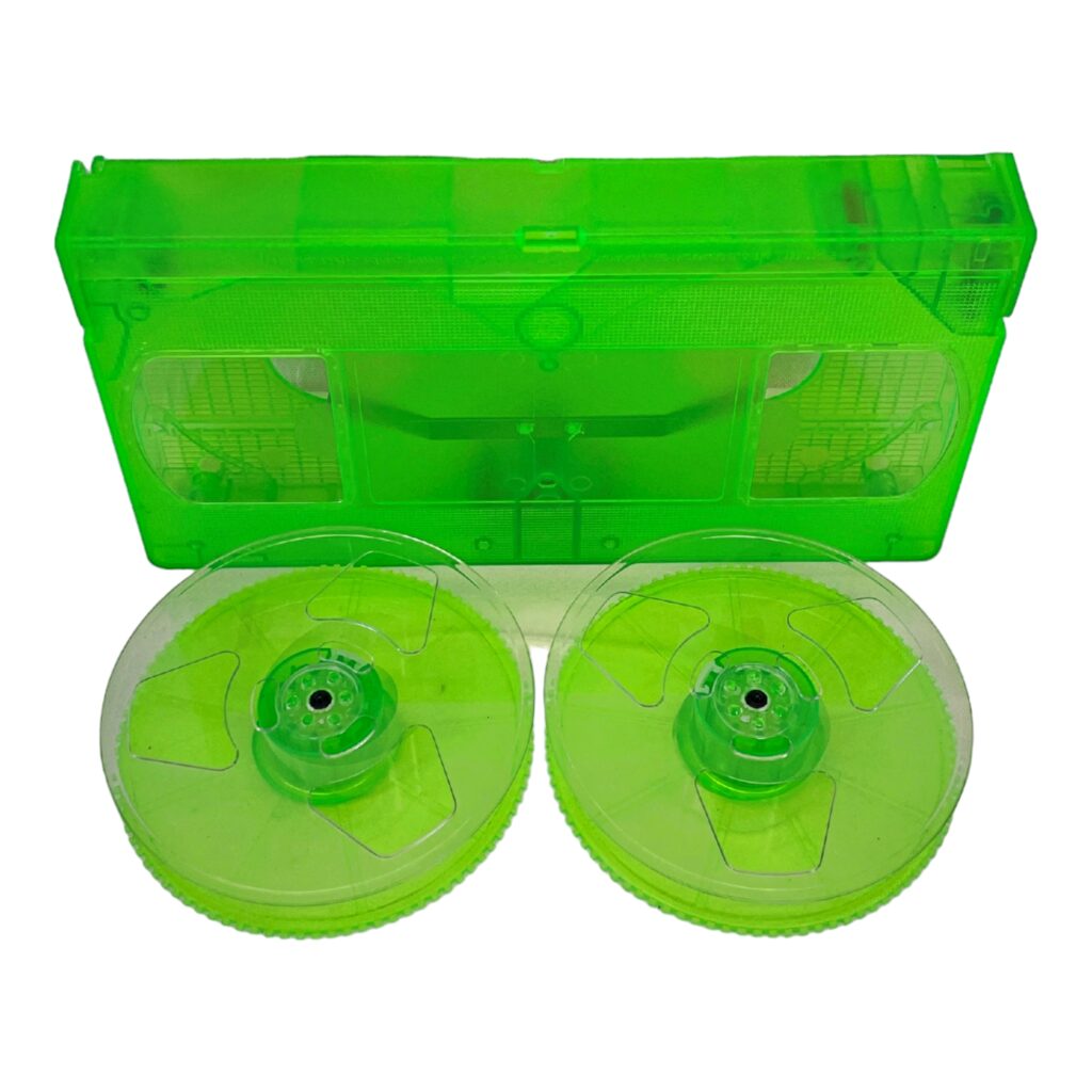 Transparent Green VHS Shell w/Matching Colored Spools - NO TAPE - VHS ...